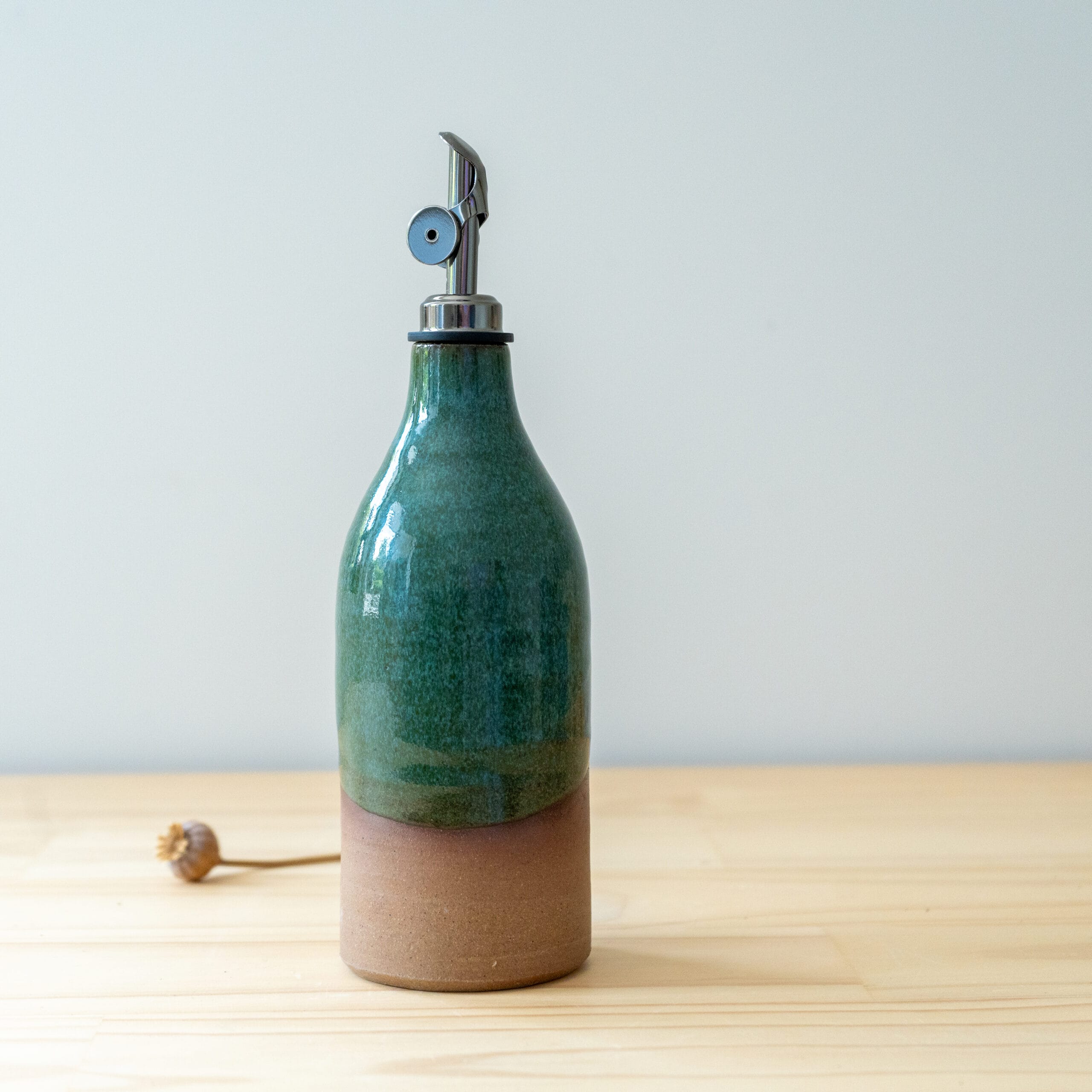 Oil Pourer, greenstone – Anna M Clay